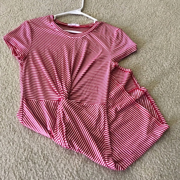 Charlotte Russe | Dresses | Charlotte Russe Super Cute Redwhite Strip ...